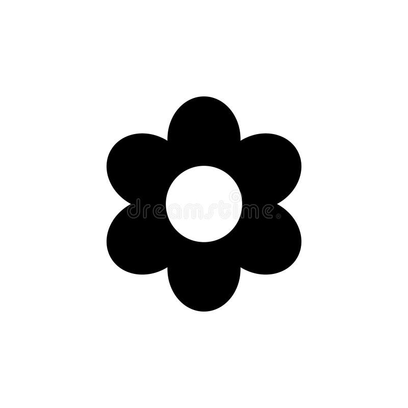 Flower Icon . Floral Icon. Flower Logo Stock Vector - Illustration of ...