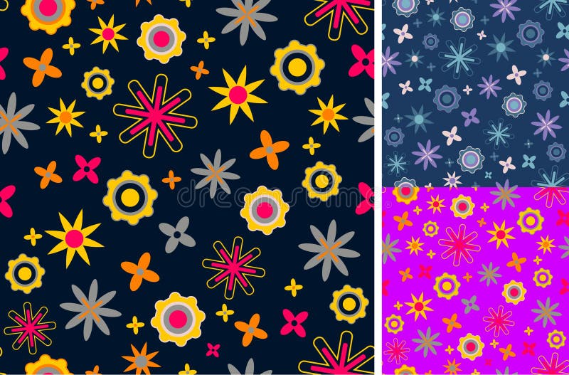 Flower icon pattern stock illustration. Illustration of dark - 17134560