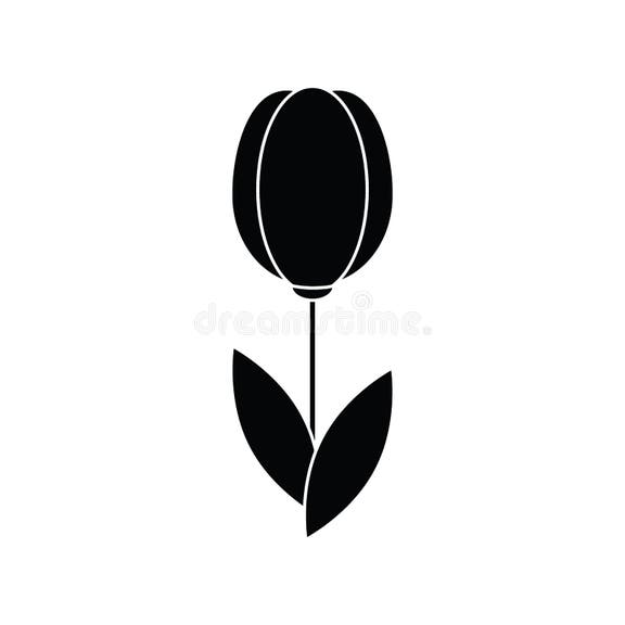 Flower Icon Tulip Sign Vector Stock Vector - Illustration of decoration ...