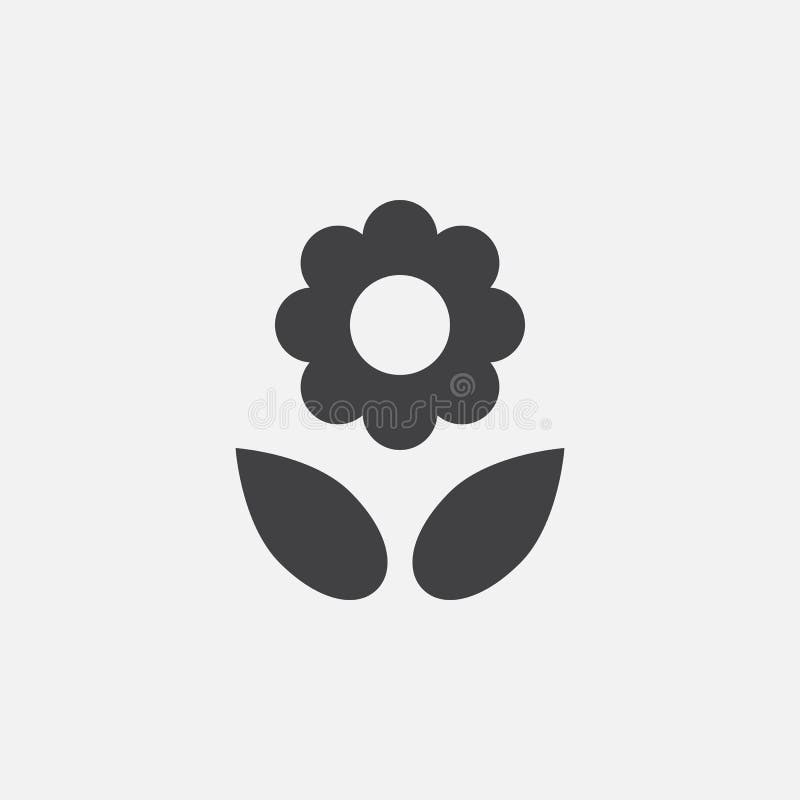 Flower Icon, Vector Logo, Linear Pictogram Isolated on White, Pixel ...