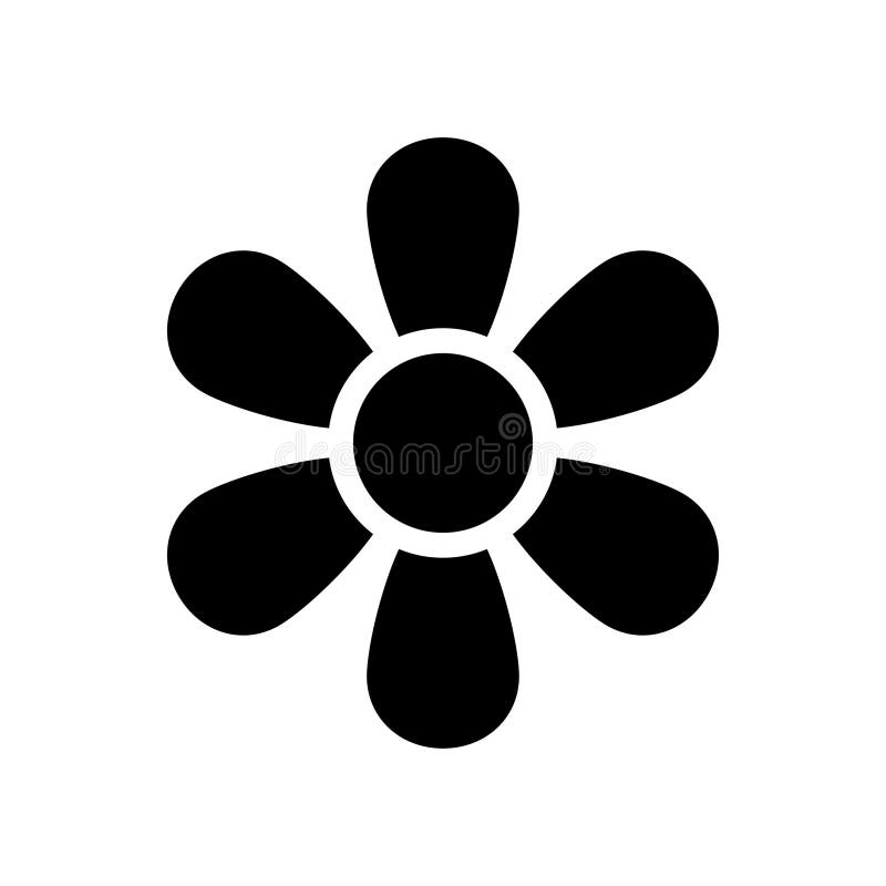 Flower Icon Vector on Trendy Design Basic RGB Stock Vector ...