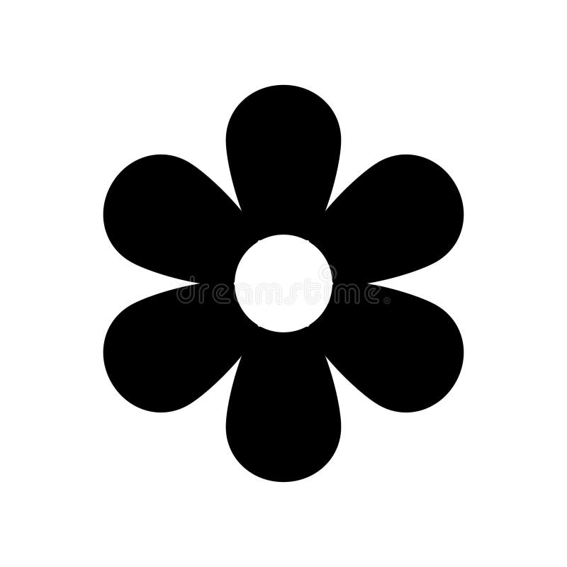 Flower Icon Vector on Trendy Design Basic RGB Stock Vector ...