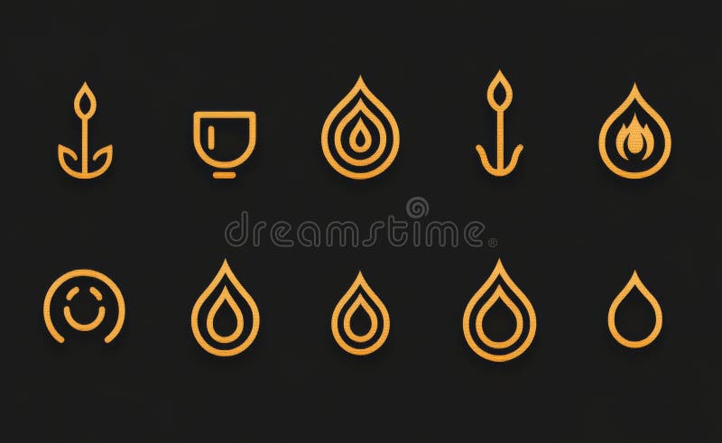 Flower Icons Available As Individual Elements. Suitable for Design ...