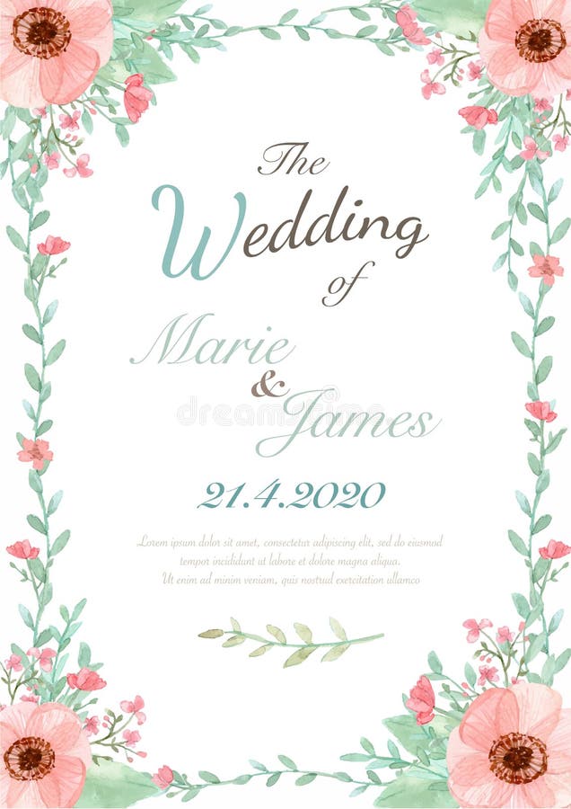 Flower Invitation Card Stock Illustrations – 655,647 Flower Invitation ...