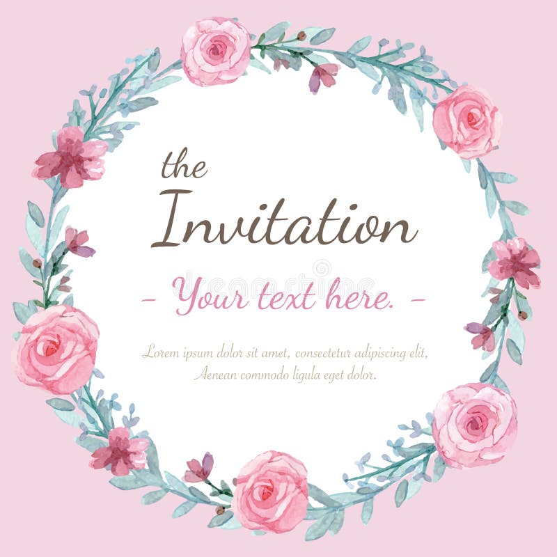 Flower Invitation Card Stock Illustrations – 655,647 Flower Invitation ...