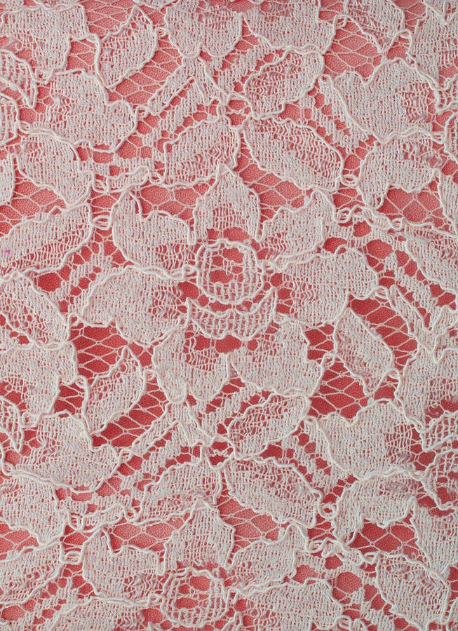 Flower Lace Pattern on Black Fabric. Stock Image - Image of embroidery ...
