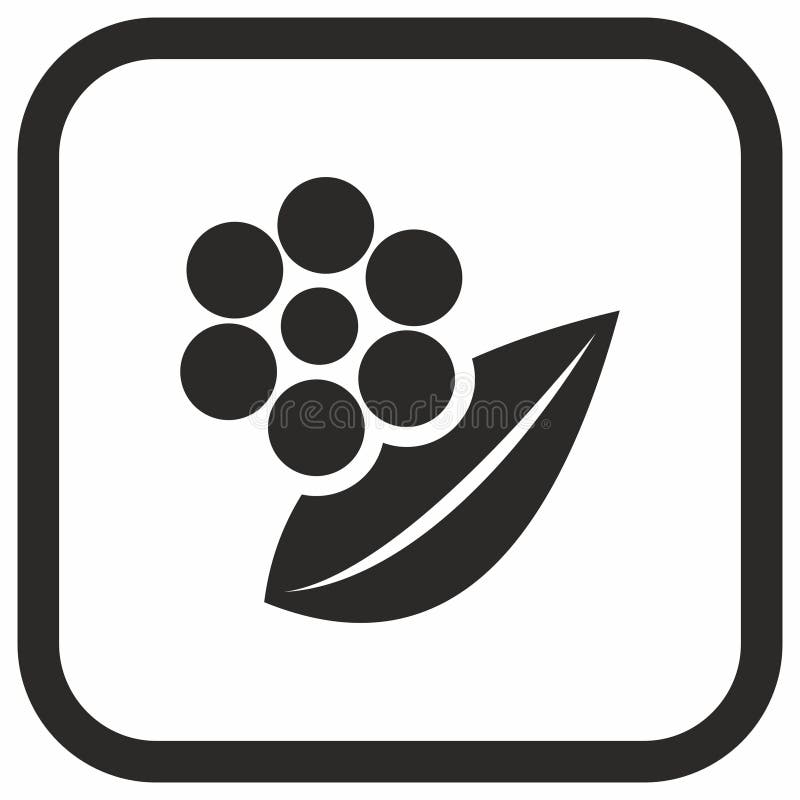 Flower with Leaf, Bloom, Garden, Symbol, Vector Icon, Button, Eps ...