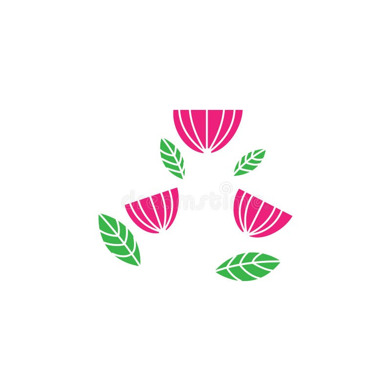 Flower Leaf Design Element Color Vector Pattern Stock Vector ...