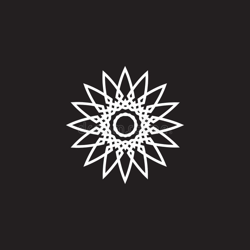 Flower of Life Design Vector Illustration Template Stock Vector ...