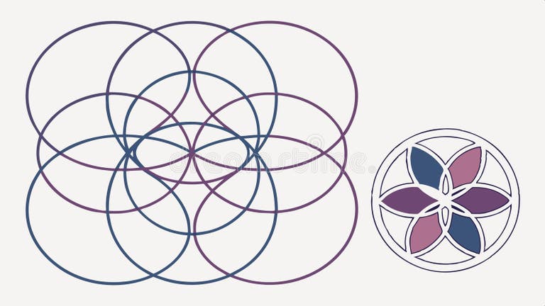 Flower of Life Geometric Pattern Sacred Geometry Design Vector Design ...