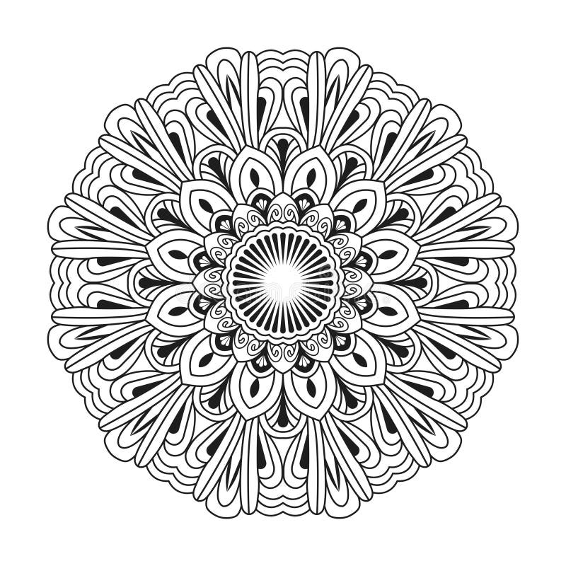 Flower of Life Mandala Design Stock Vector - Illustration of oriental ...