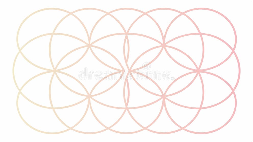 Flower of Life Pattern, Sacred Geometry and Harmony Design. Vector ...