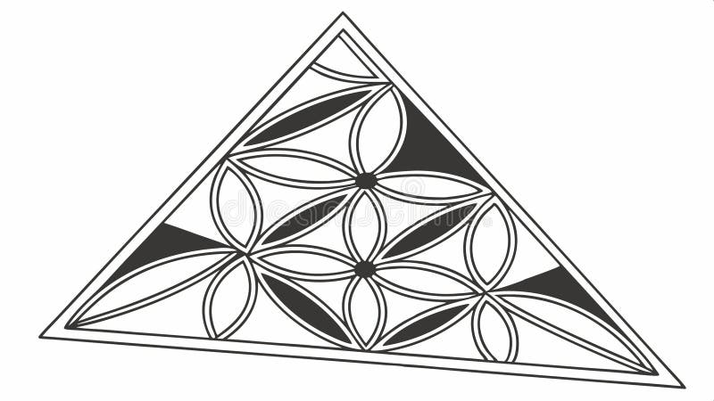 Flower of Life Tile, Sacred Geometric Pattern for Floors. Vector Design ...