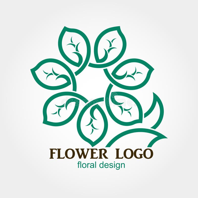 Flower Logo, Abstract, Geometric Shape, Business Stock Vector ...