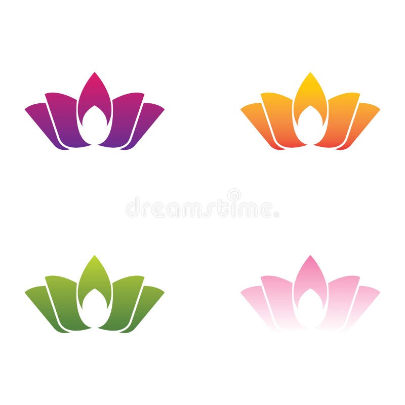 Flower logo icon set stock vector. Illustration of florist - 236701633