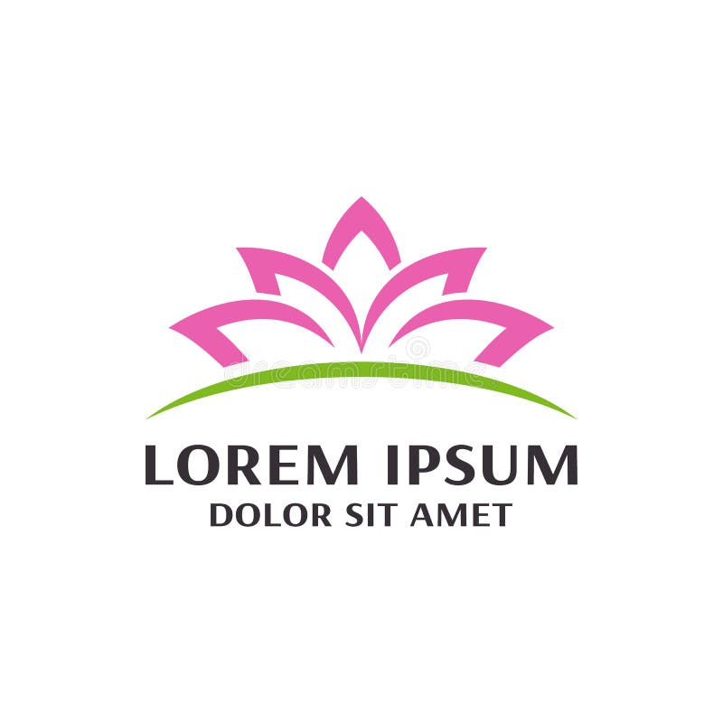 Flower Logo Vector Design Template Stock Vector - Illustration of ...