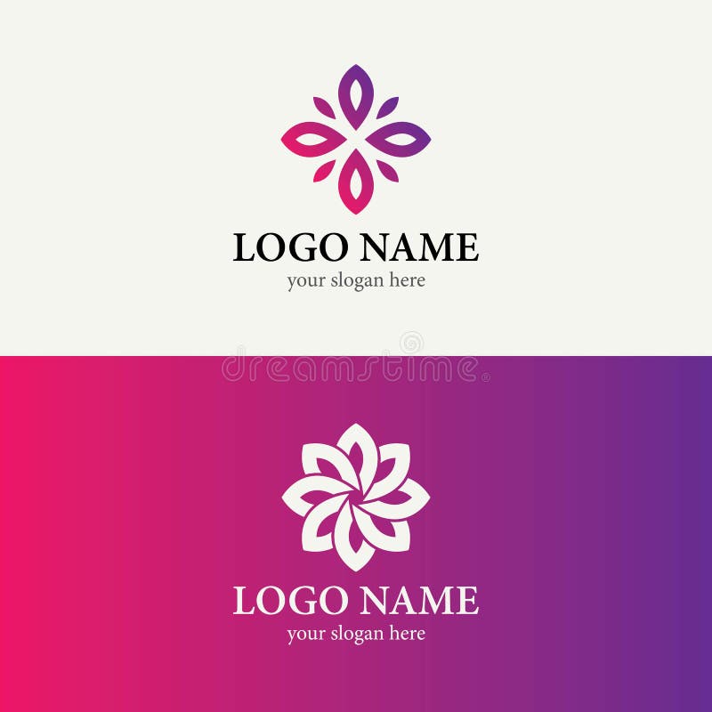 Flower logo vector icon stock vector. Illustration of element - 215795068