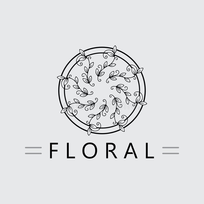 Flower Logo Vector Illustration Design Template Stock Illustration ...