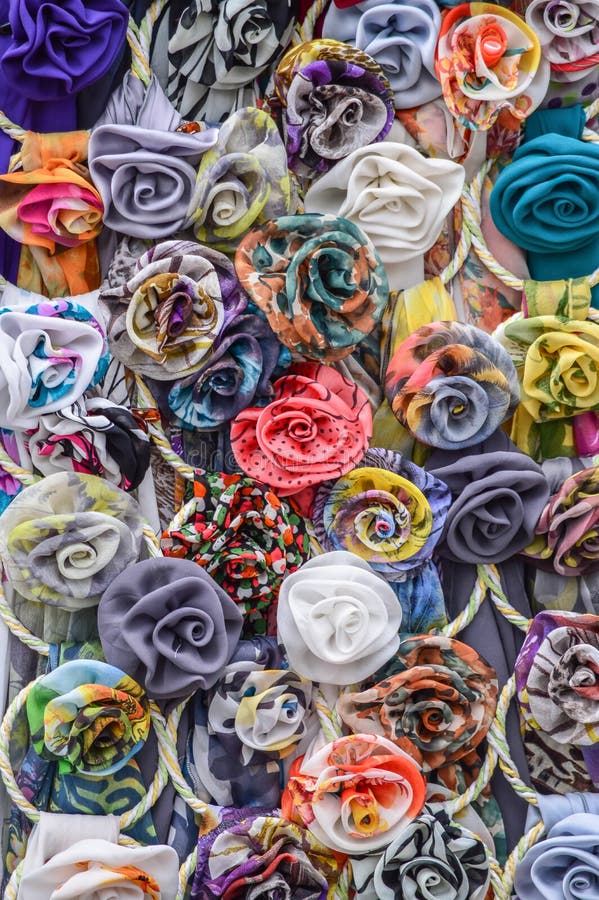 Flower made by cloth stock image. Image of decorative - 57598609