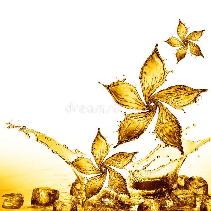 Flower Made of Water Splash Stock Illustration - Illustration of aqua ...