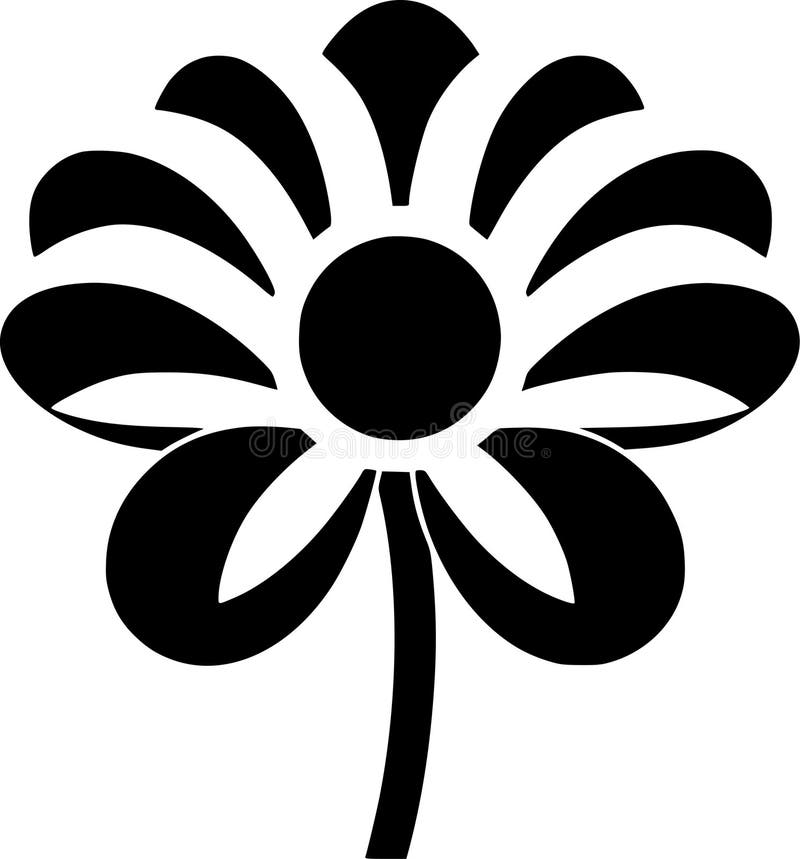 Flower - Minimalist and Flat Logo - Vector Illustration Stock Vector ... Flower - Minimalist and Flat Logo - Vector Illustration Stock Vector ...