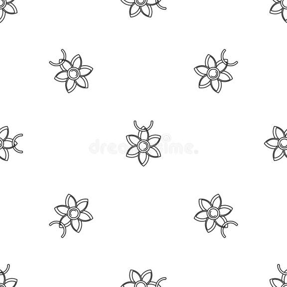Flower Necklace Pattern Seamless Vector Stock Vector - Illustration of ...
