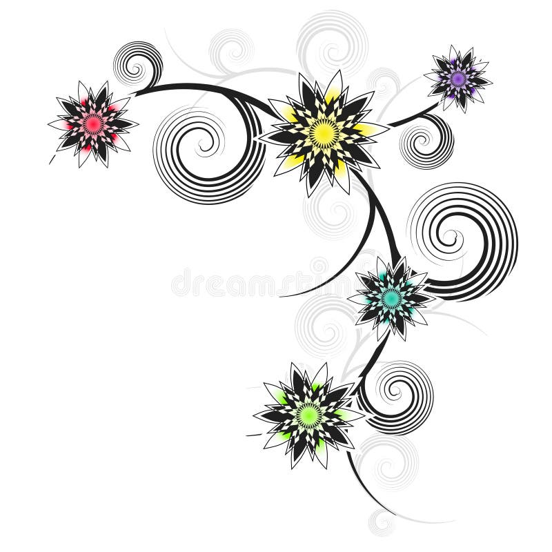 Flower ornament stock vector. Illustration of floral - 51648149