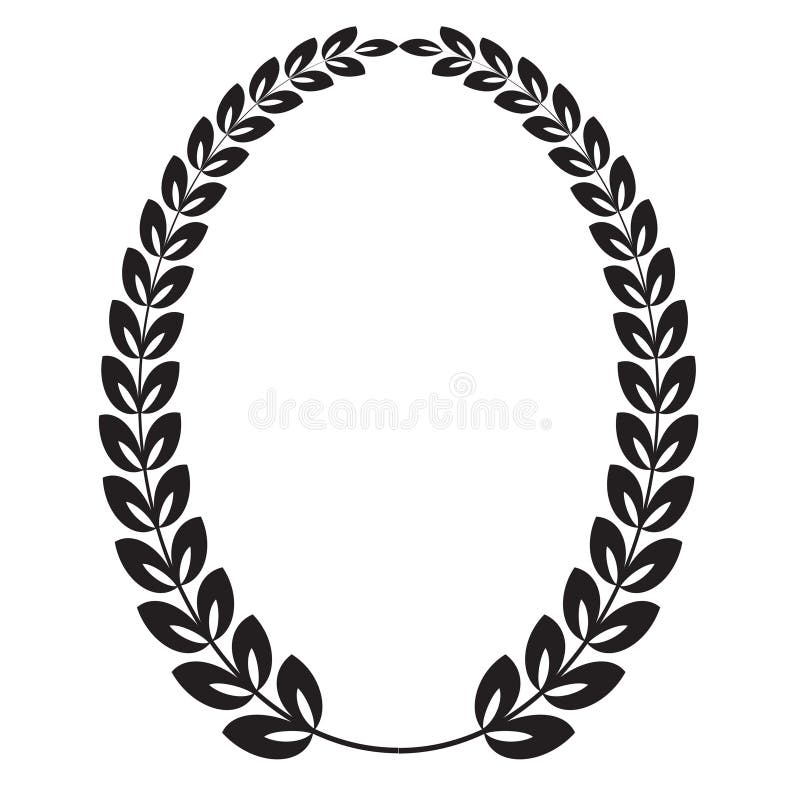 Flower Oval Vector Frames Congratulations Banner Wreath Stock Vector ...