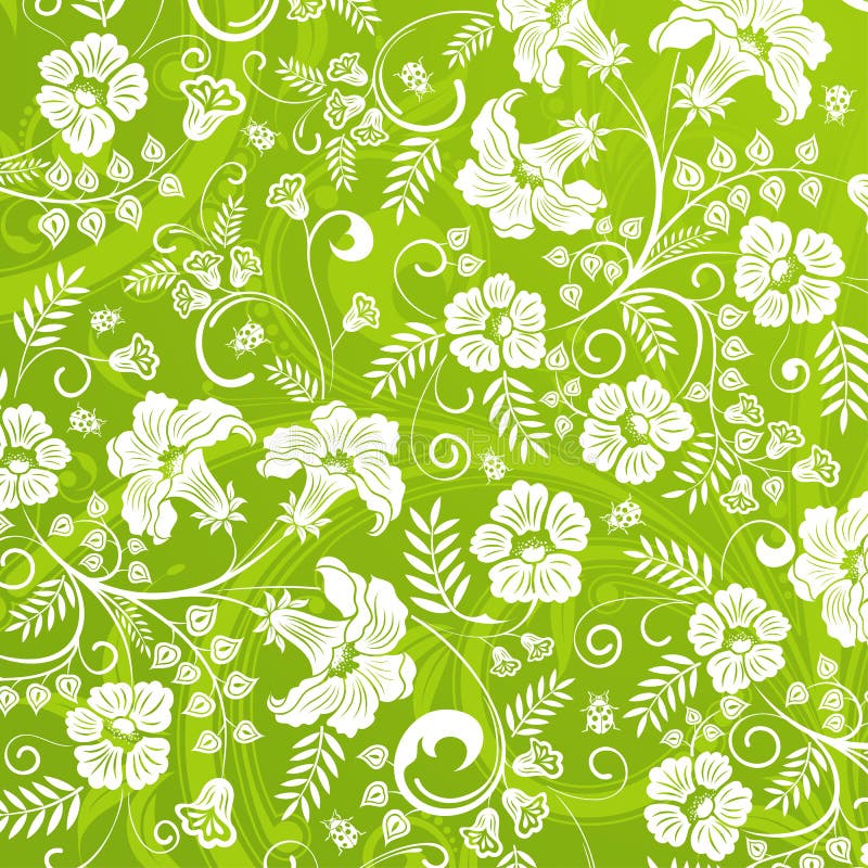 Flower pattern stock vector. Illustration of beautiful - 12546836