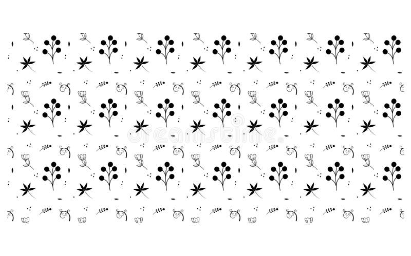 Flower Pattern Art Vector Design Stock Illustration - Illustration of ...