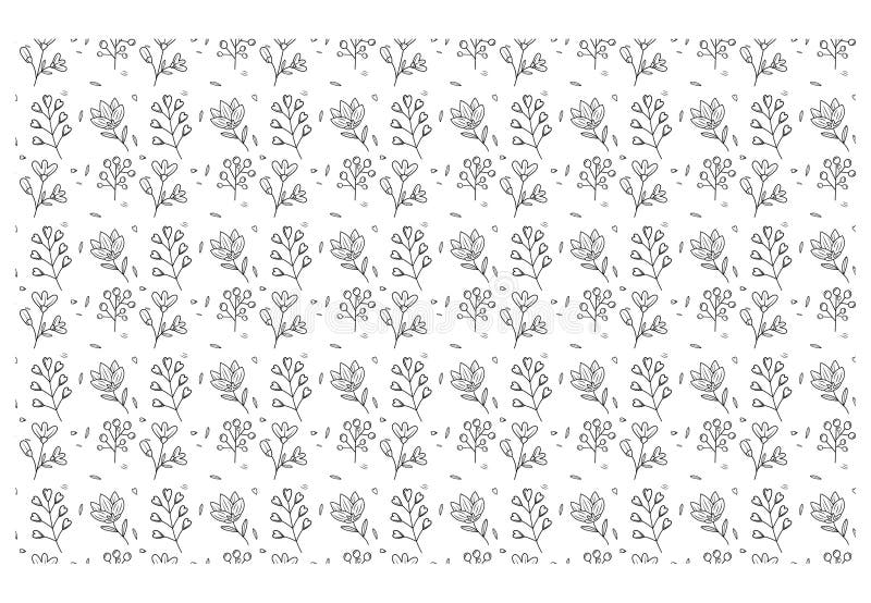 Vector Art Flower Pattern Design Stock Illustration - Illustration of ...