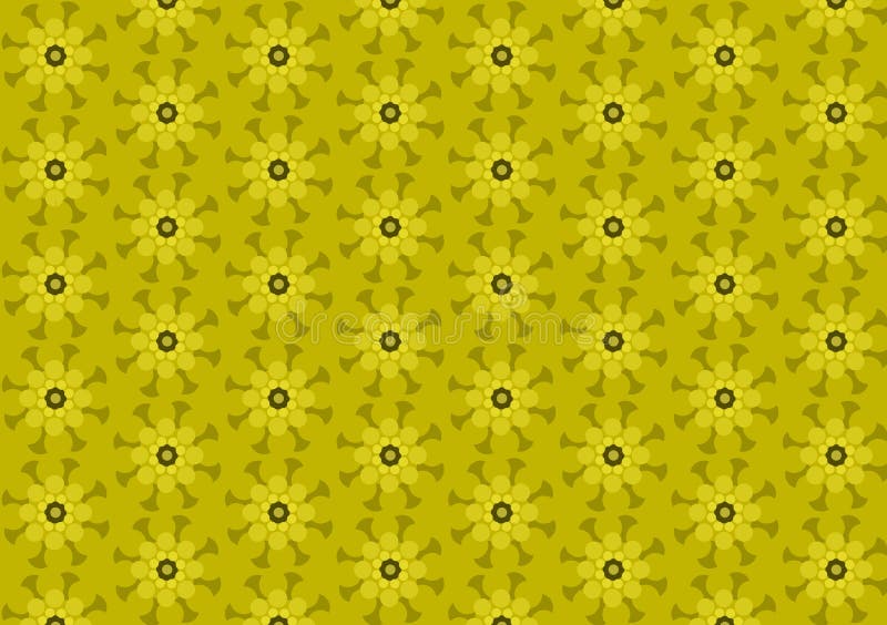 Flower Pattern Background Design for Design Layouts Stock Illustration ...