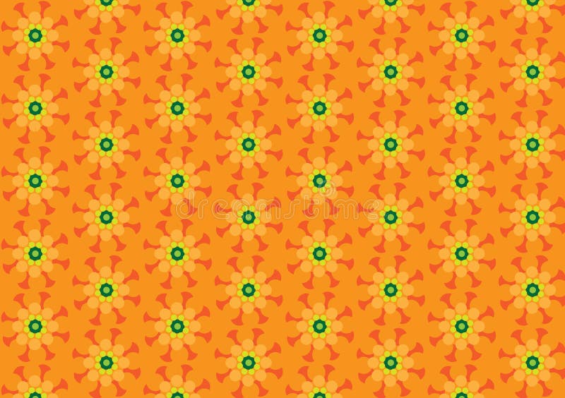 Flower Pattern Background Design for Design Layouts Stock Illustration ...