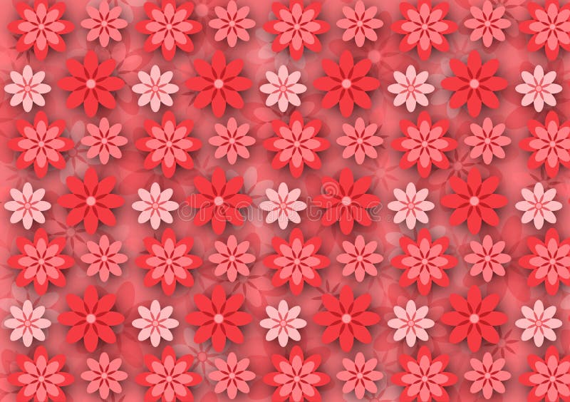 Flower Pattern Background for Use with Wallpaper Stock Illustration ...