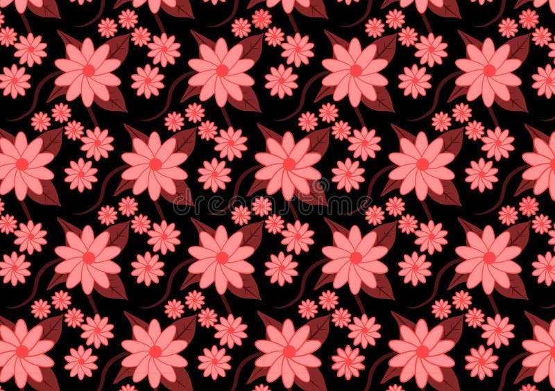Flower Pattern Background Wallpaper for Design Layout Stock ...