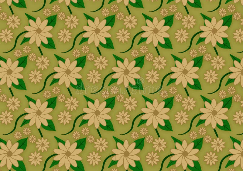 Flower Pattern Background Wallpaper for Design Layout Stock ...