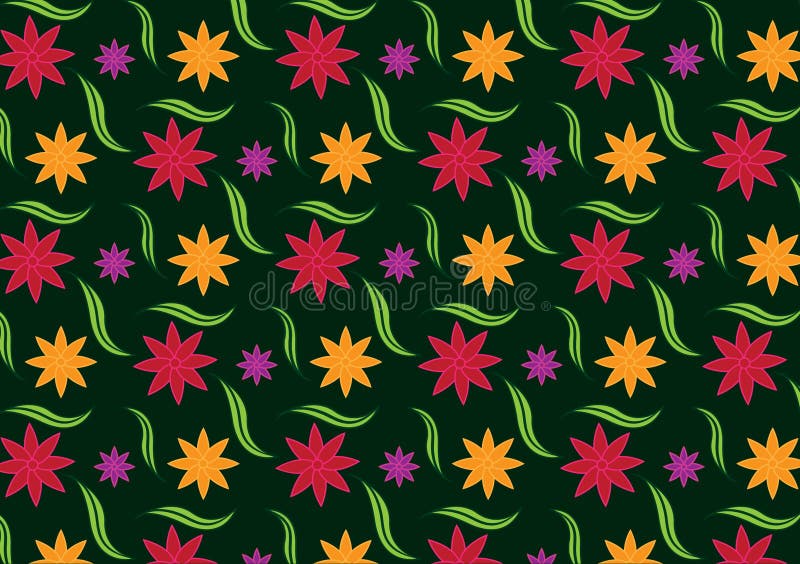 Flower Pattern Background Wallpaper for Design Layout Stock ...