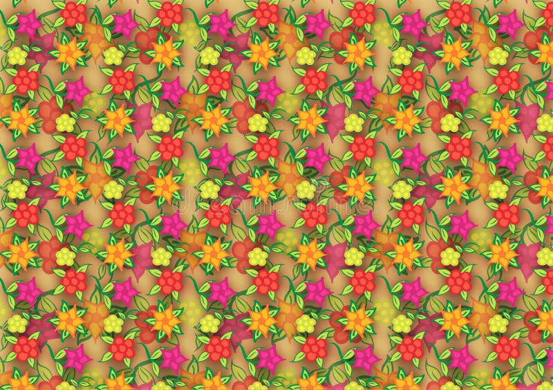 Flower Pattern Background for Wallpaper Stock Illustration ...