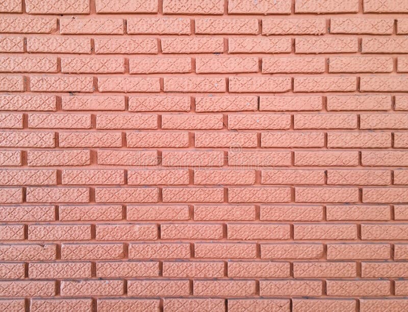 Flower Pattern on the Brick Stock Image - Image of pattern, built: 62348847