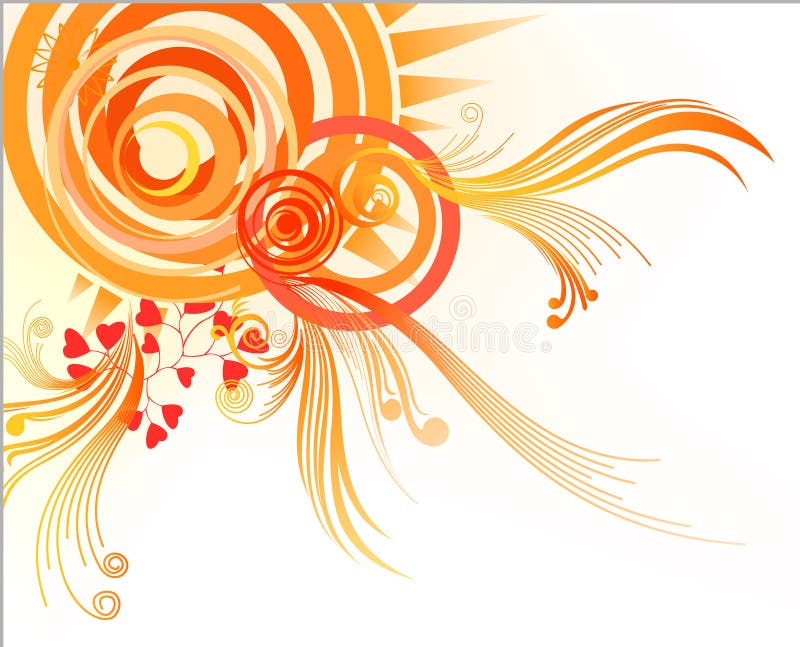 Flower pattern and circle stock illustration. Illustration of botanic ...