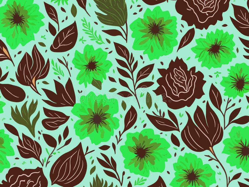 Flower Pattern Design Vector Illustration. Floral Pattern Stock ...