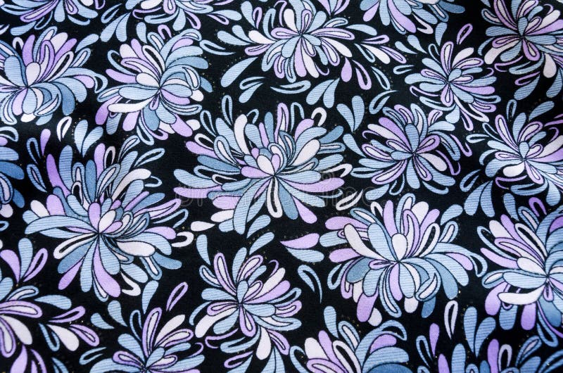 Flower Pattern on the Fabric Stock Image - Image of cloth, fabric: 53641465