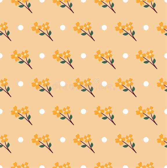 Graphic Flower Pattern Fabric with Circle 3 Stock Vector - Illustration ...