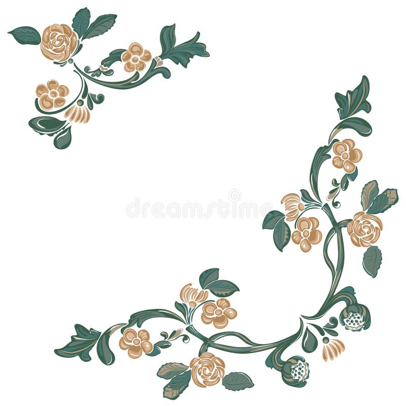 Flower Pattern, Floral Design Elements Stock Vector - Illustration of ...