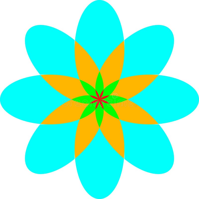 Flower pattern in a square stock illustration. Illustration of flowers ...