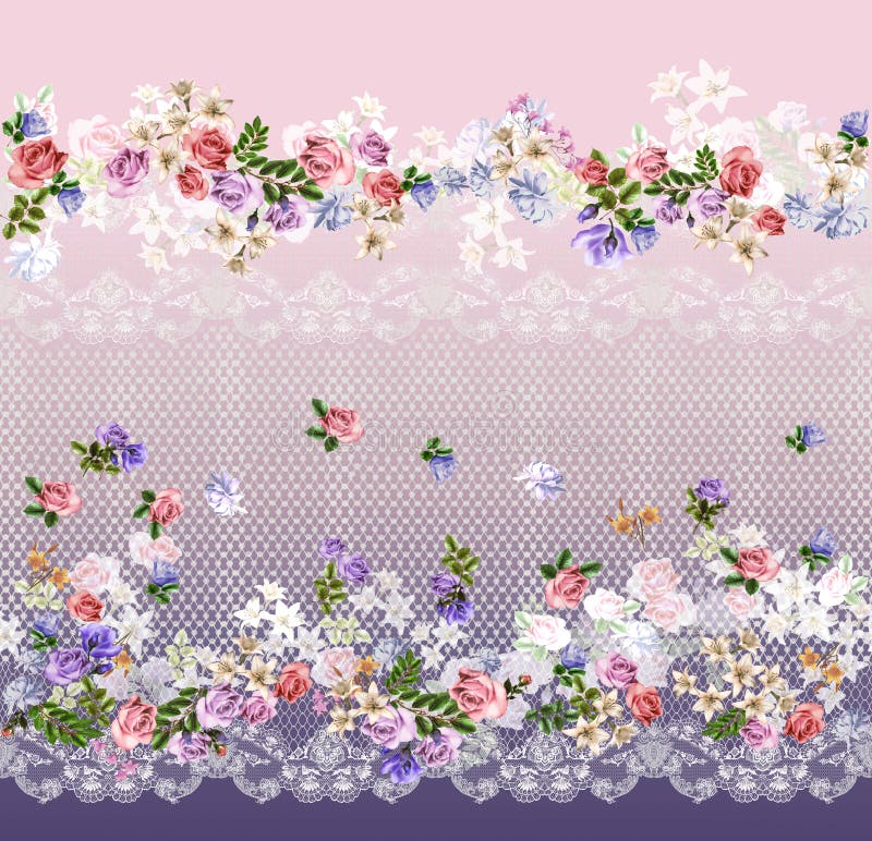 Flower Pattern Texture Design on Seamless Cloth, Fabric,background ...