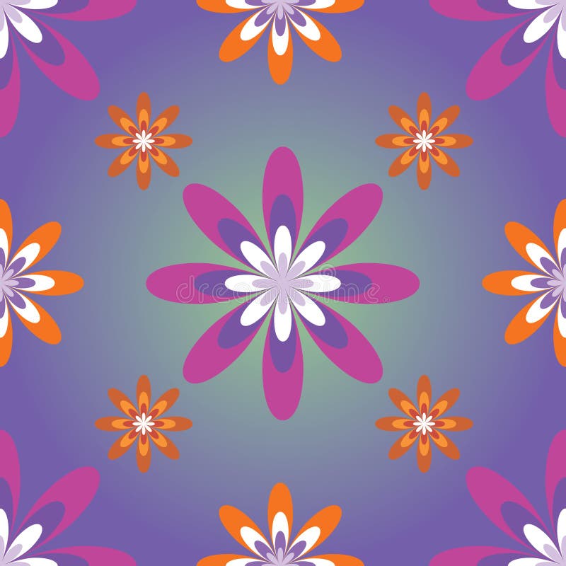 Flower Pattern. Vector Illustration Decorative Design Stock Vector ...