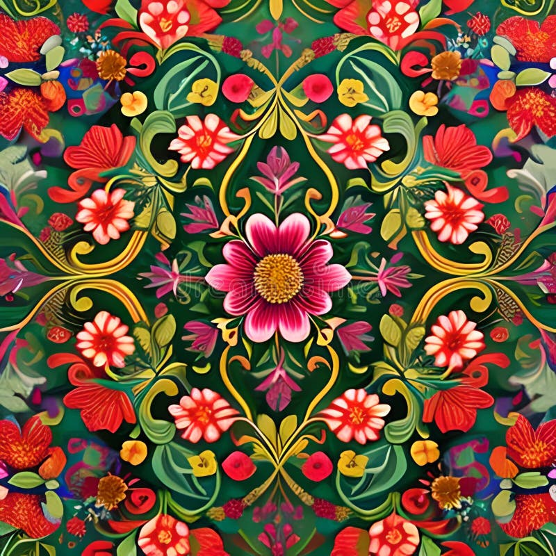 Flower patterns stock illustration. Illustration of plant - 272264159