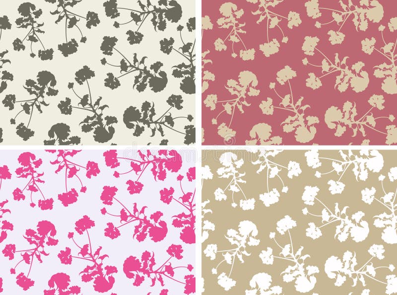 Flower patterns stock vector. Illustration of color, style - 6103427