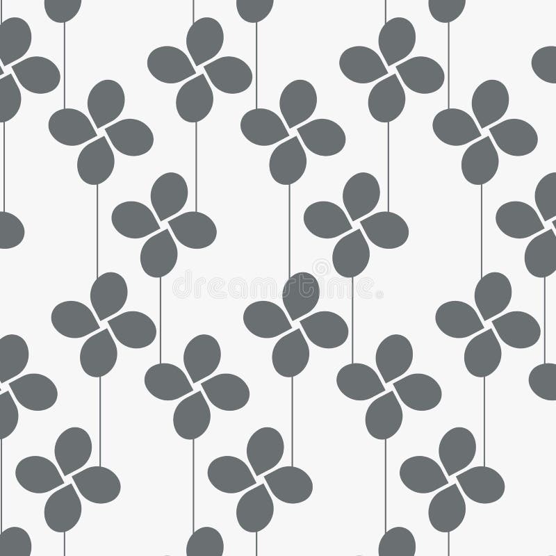 Flower Petal or Leaves Geometric Pattern Vector Background. Repeating ...